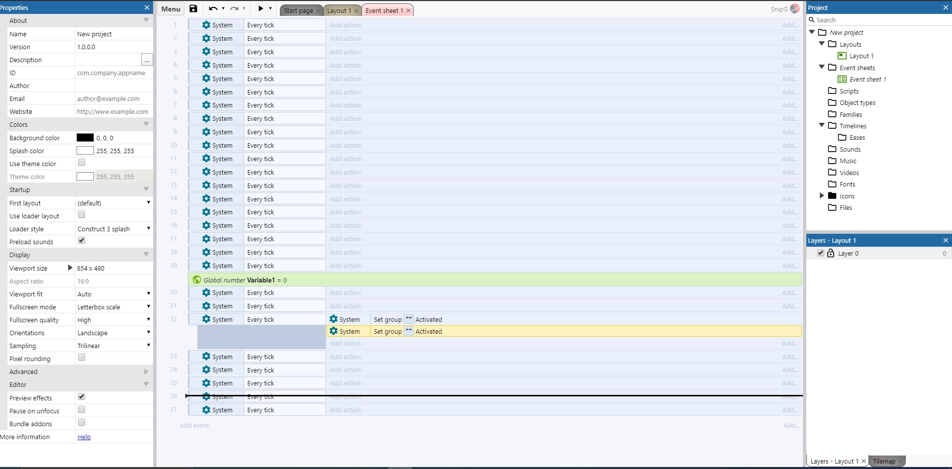 Drag indicator bugs when moving var 2x under itself. · Issue #3542 · Scirra/Construct-bugs · GitHub