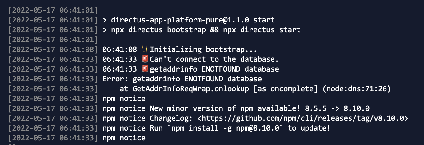 Not Able To Upgrade From 990 To 991 · Issue 13349 · Directusdirectus · Github 