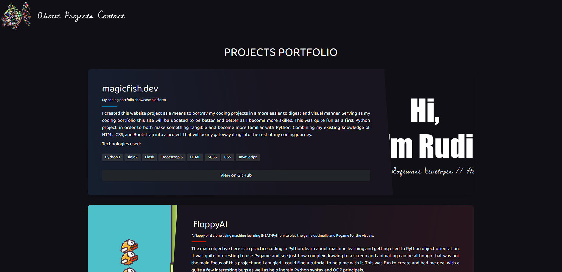 GitHub - MagicFishgit/magicfish.dev: My personal portfolio website ...
