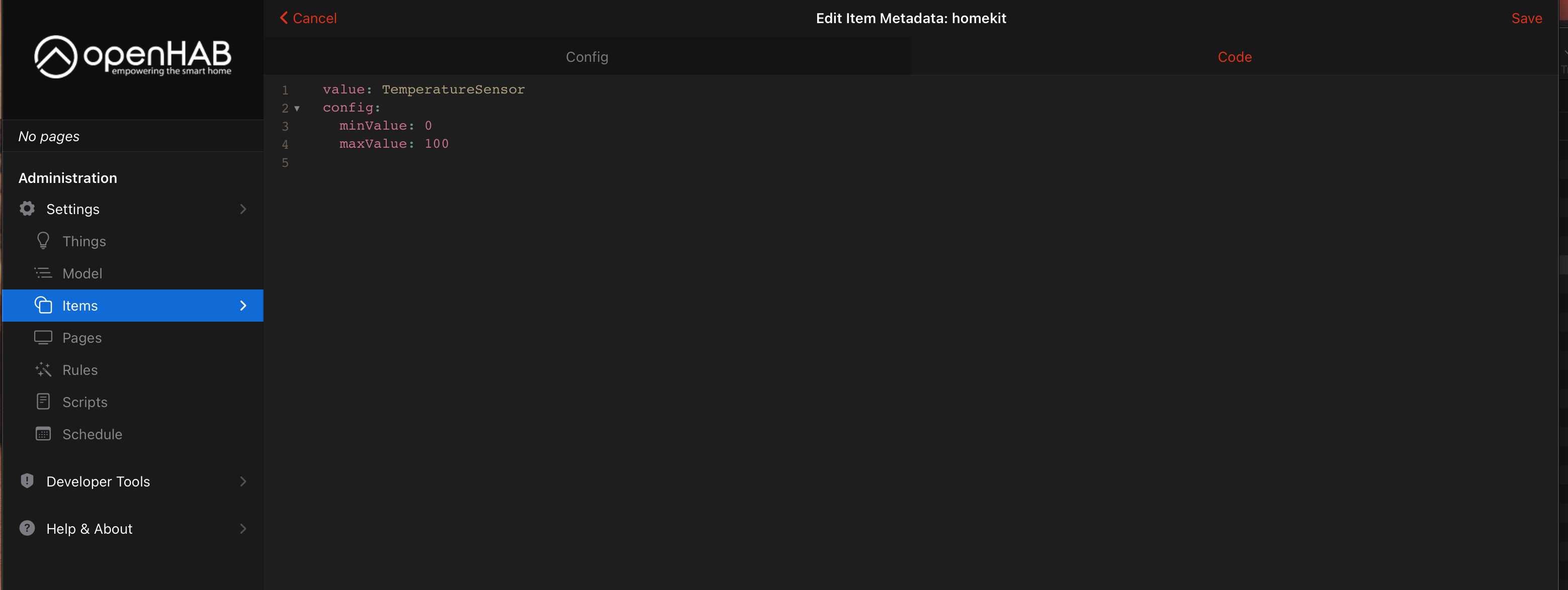 [homekit] min/max value not working for Thermostat or TemperatureSensor · Issue #9089 · openhab ...