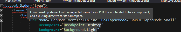 Simple example with layout? · Issue #631 · Megabit/Blazorise · GitHub