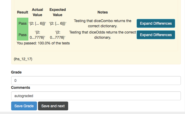 Auto-grading not updating score even if unit test passes 100% · Issue ...