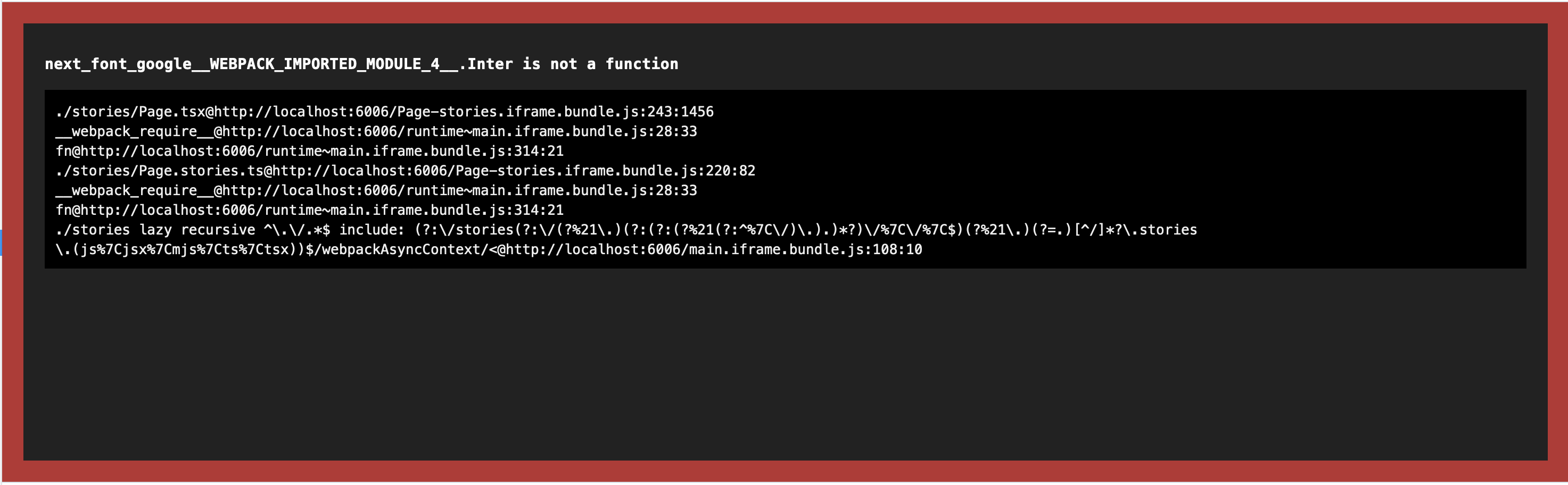 [Bug]: next/font does not work with SWC enabled · Issue #23828 · storybookjs/storybook · GitHub