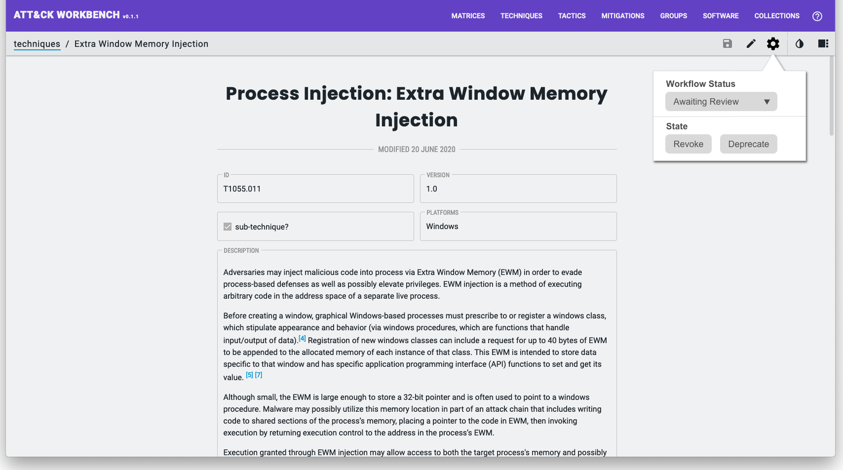 Object Statuses · Issue #164 · center-for-threat-informed-defense ...