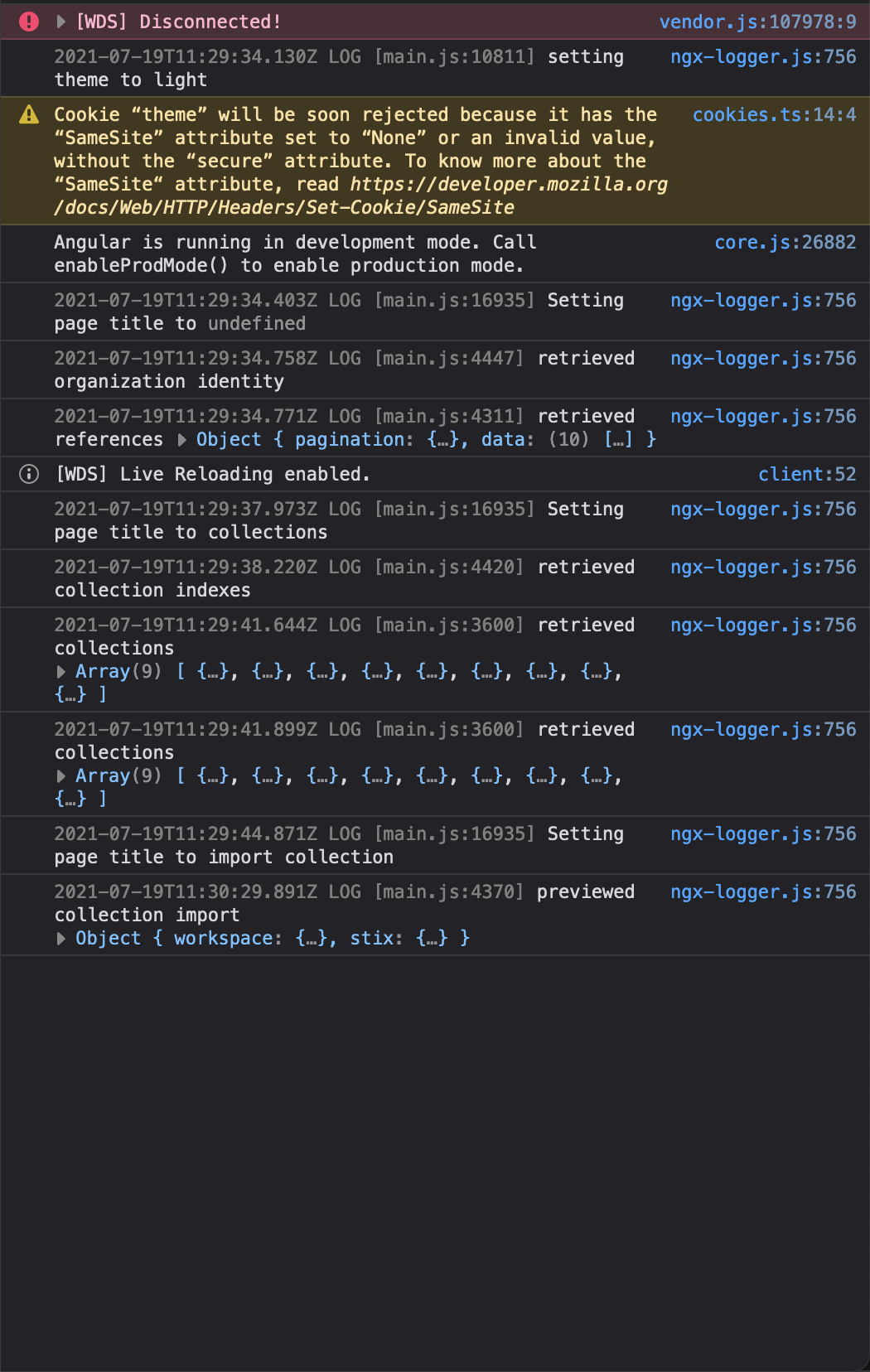 Can not download collections from COLLECTION INDEXES page · Issue #227 ...