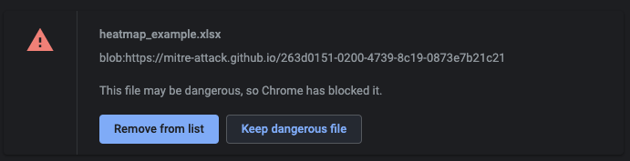 Chrome blocks excel exported layers · Issue #206 · mitre-attack/attack-navigator · GitHub