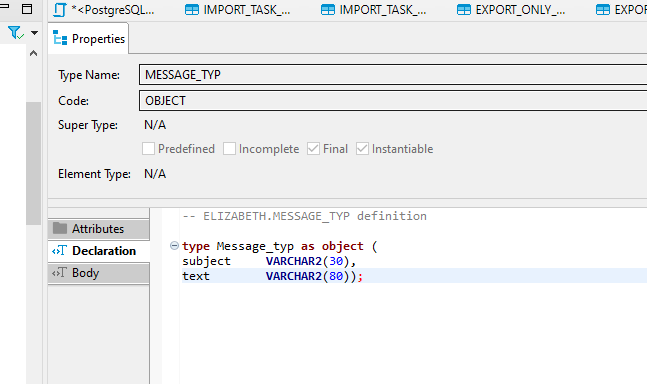 Invalid DDL for Oracle types · Issue #17250 · dbeaver/dbeaver · GitHub