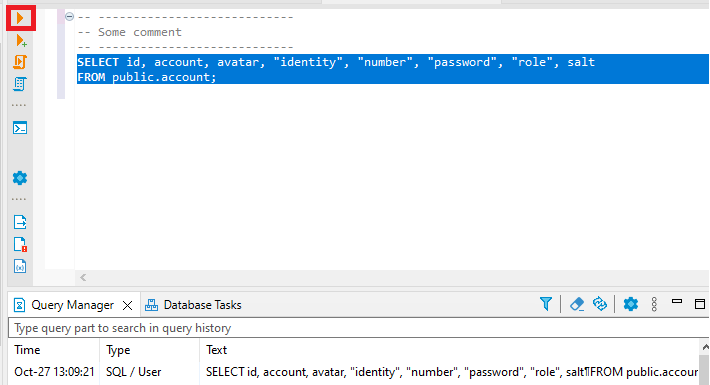 Execute Query Without Comments Above · Issue 18052 · Dbeaver Dbeaver
