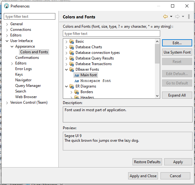 Table description font is very small · Issue #19152 · dbeaver/dbeaver · GitHub