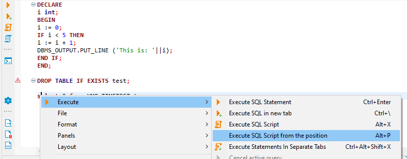 If End If And Table If Exists Conflict · Issue 19318 · Dbeaverdbeaver · Github 3144