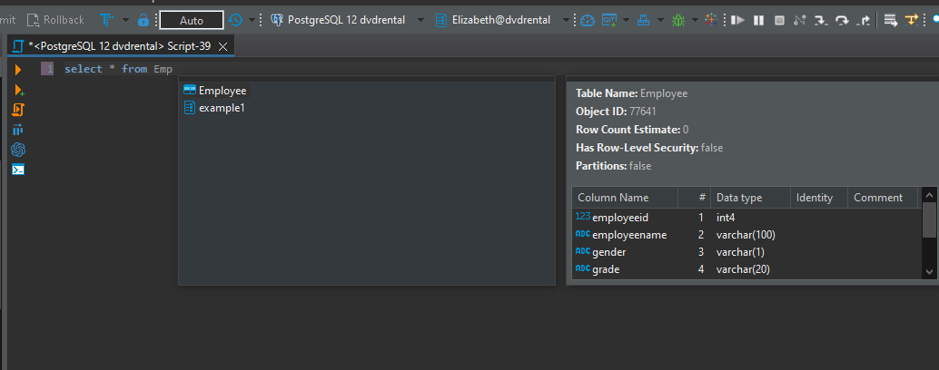 PostgreSQL autocomplete is not properly escaping table names · Issue #21587 · dbeaver/dbeaver ...