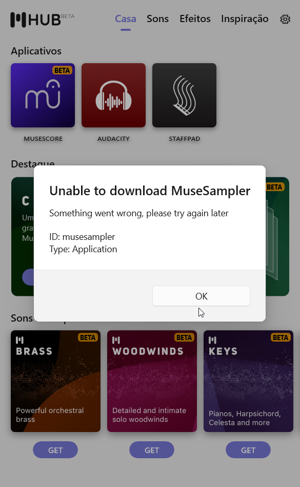 Mu Hub Musesampler Muse Hub Was Unable To Find The Required Configuration · Issue 14323 