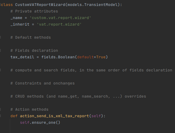 Cannot resolve symbol (CustomModel.method) on XML view · Issue #37 · odoo-ide/pycharm-odoo · GitHub