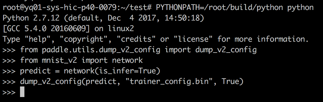 Paddle import dump_v2_config报告找不到dump_v2_config错误 · Issue #10879 · PaddlePaddle/Paddle · GitHub