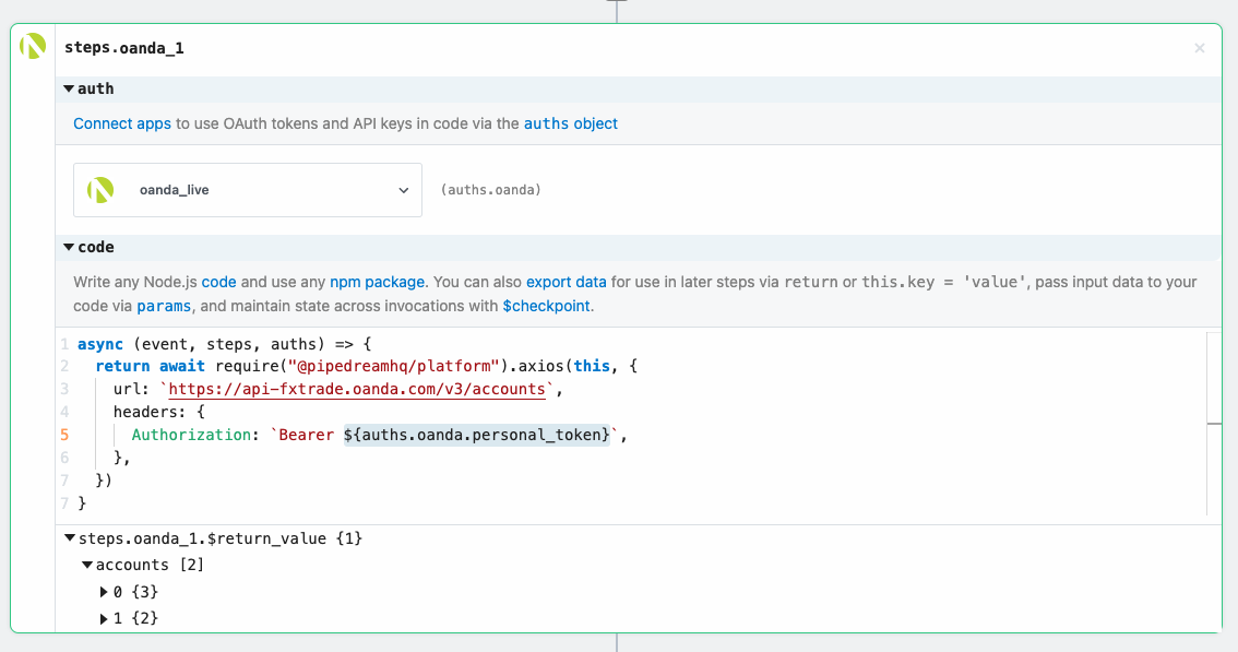 Oanda [APP] · Issue #1945 · PipedreamHQ/pipedream · GitHub