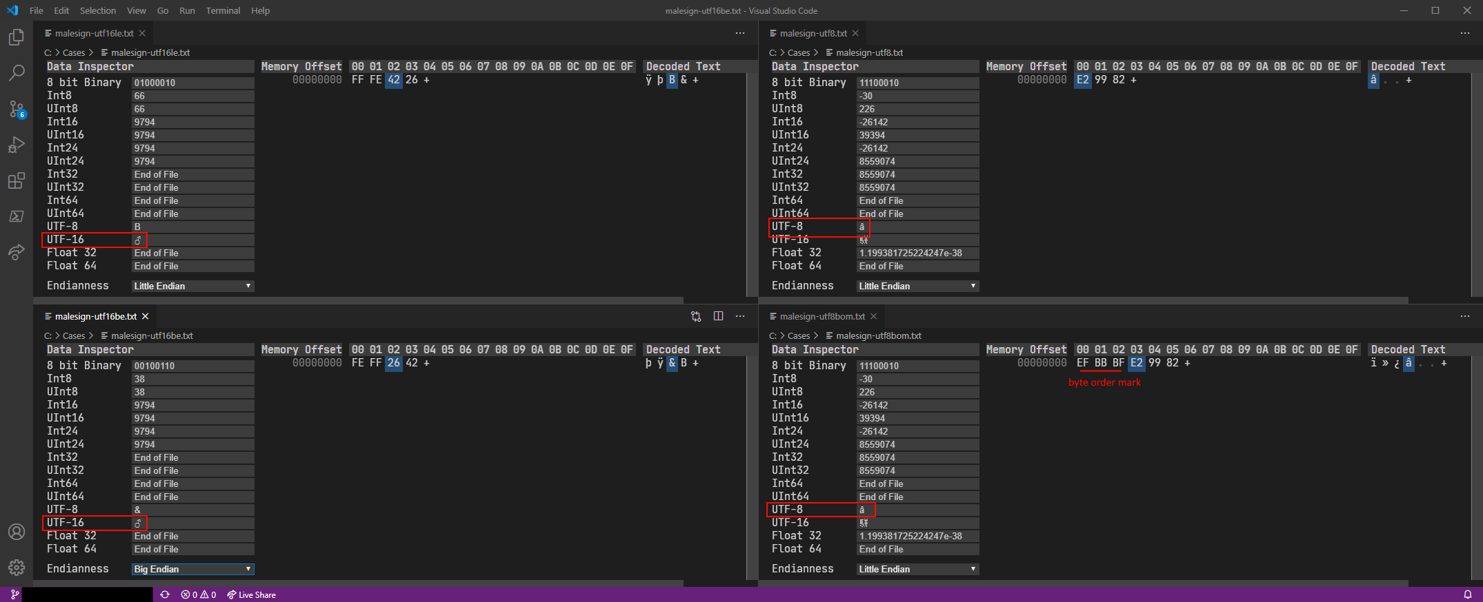 Data Inspector Promises Utf 8 Decoding But Actually Shows Cp 1252 Decoding · Issue 84