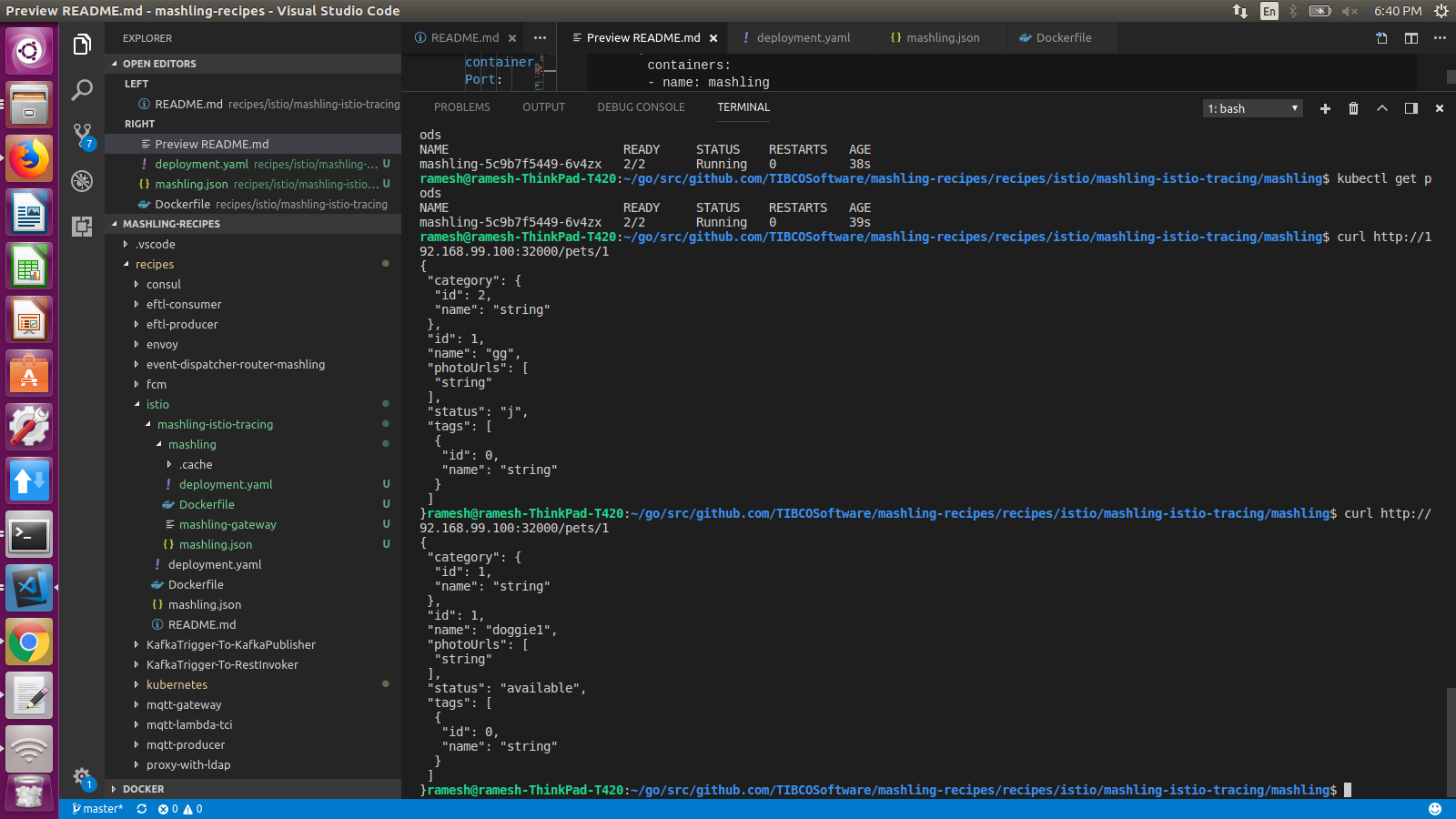 Istio recipe is breaking · Issue #73 · TIBCOSoftware/mashling-recipes · GitHub