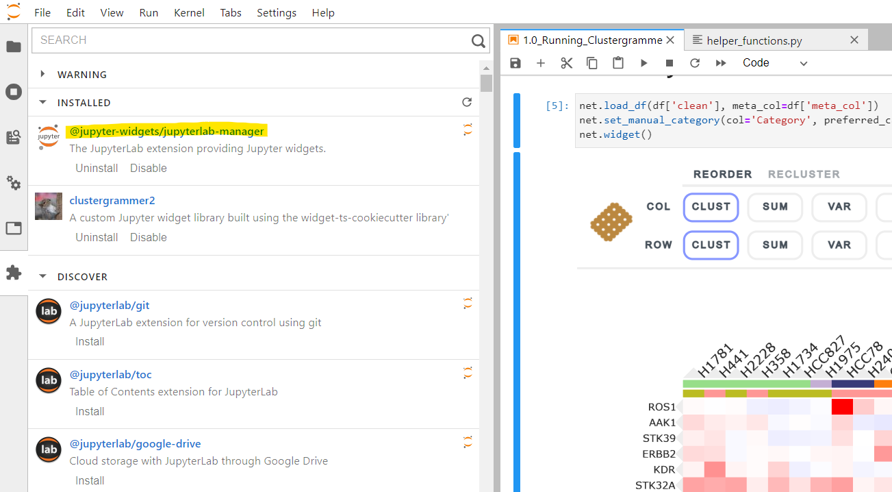 Widget not displayed in Jupyter Lab · Issue #82 · ismms-himc ...