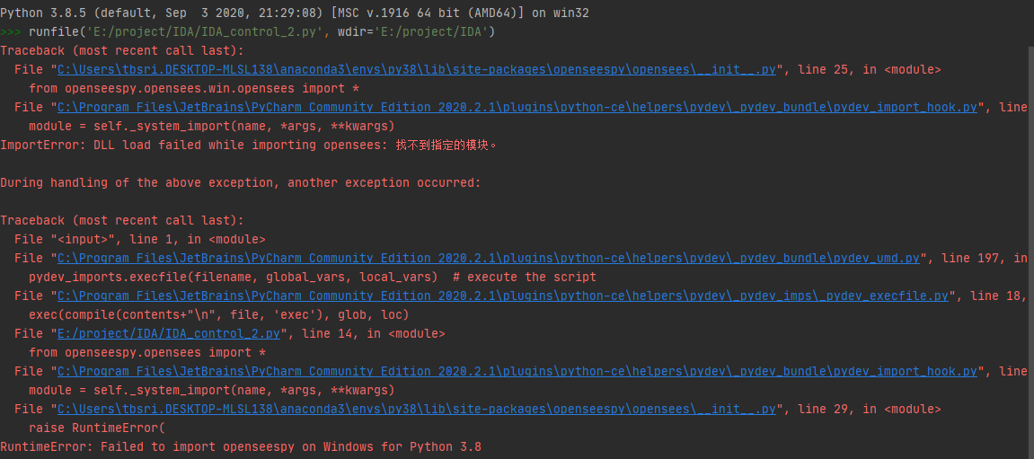 Importerror · Issue 206 · Zhuminjie Openseespydoc · Github