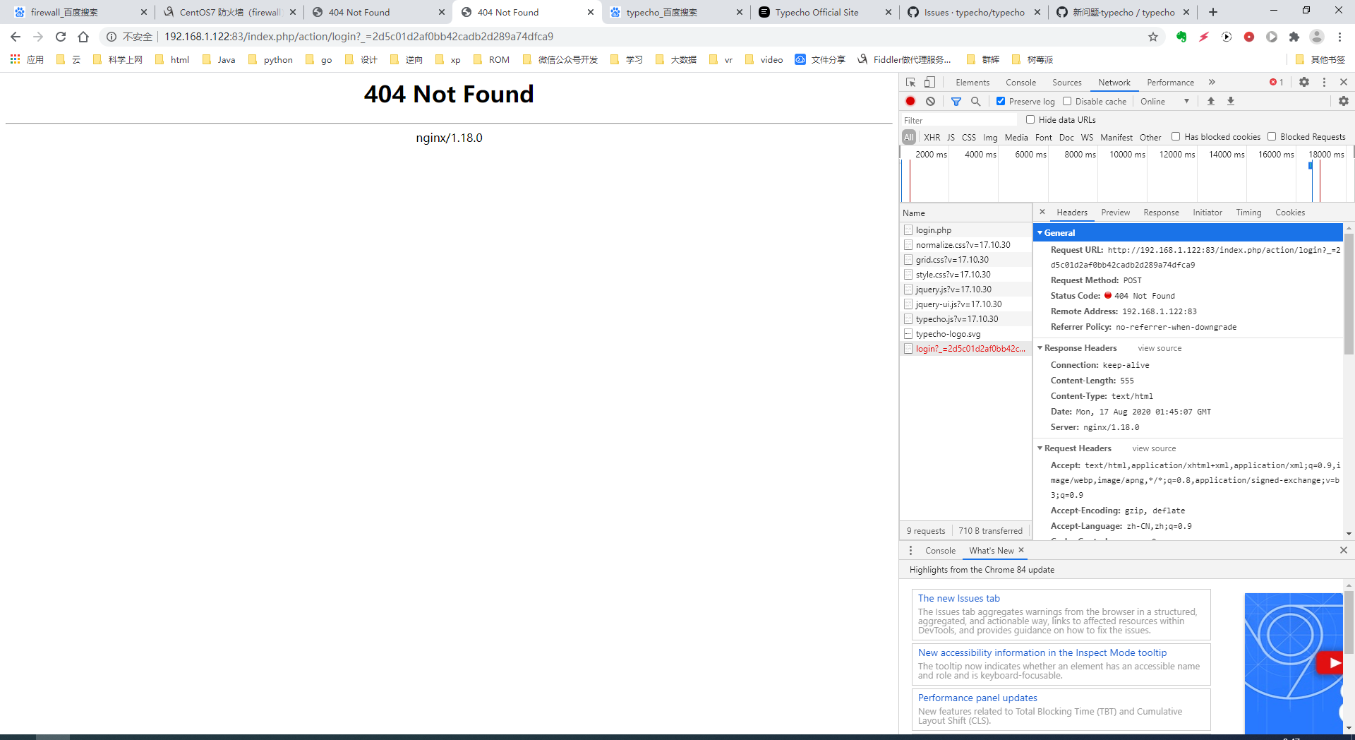 登录404 · Issue #1005 · typecho/typecho · GitHub