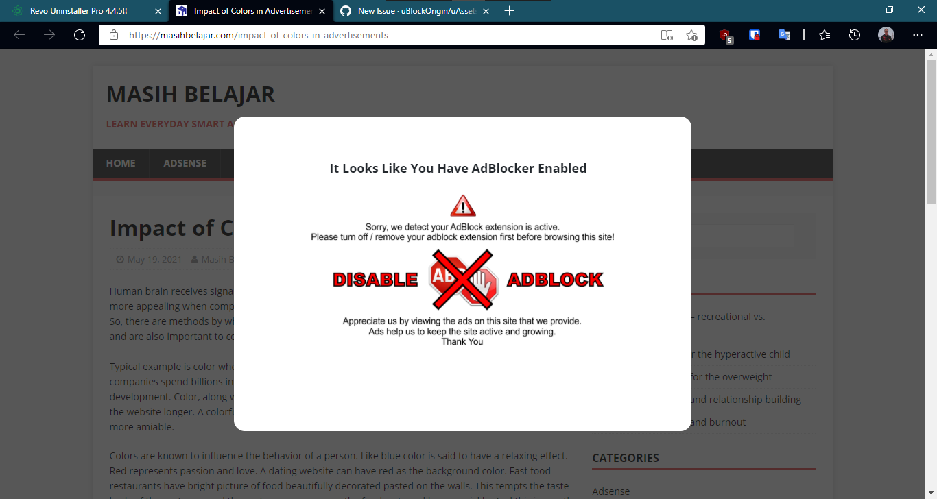 Masihbelajar Issue 9342 Ublockorigin Uassets Github