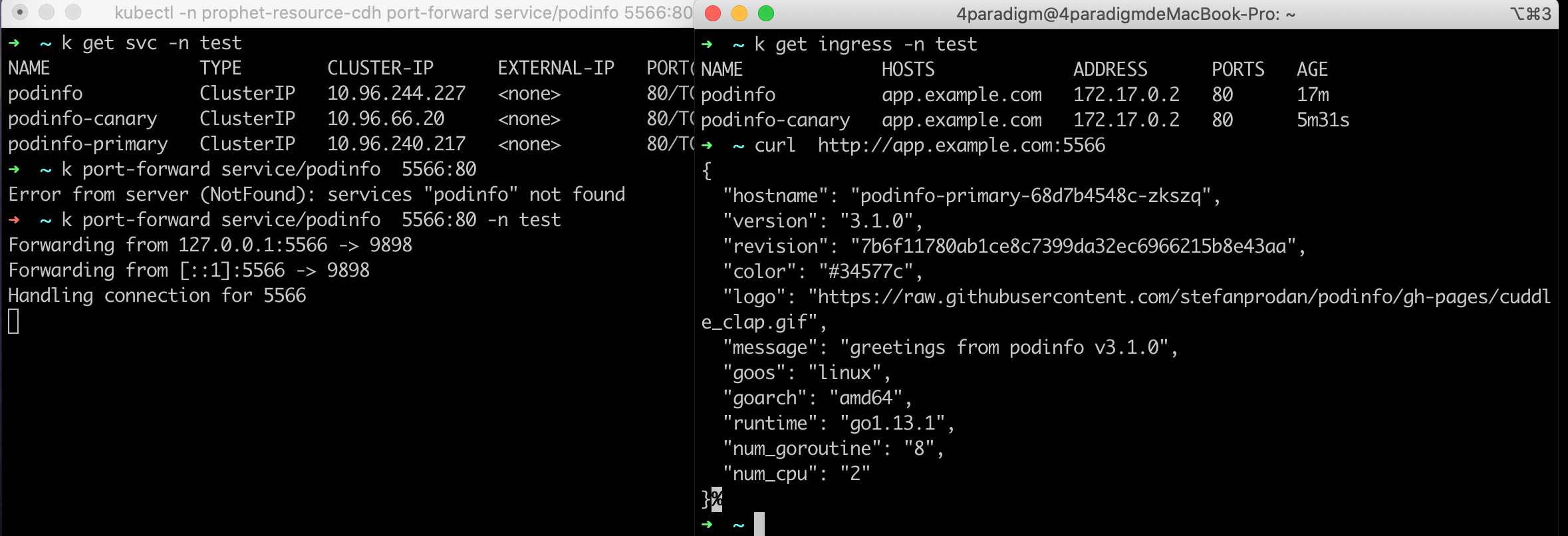 Canary can't route the traffic to new version with ingess-nginx · Issue #675 · fluxcd/flagger ...