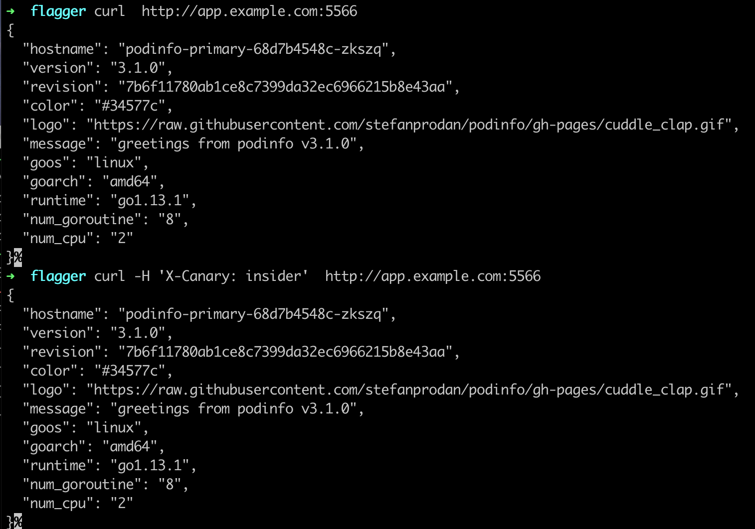 Canary can't route the traffic to new version with ingess-nginx · Issue #675 · fluxcd/flagger ...