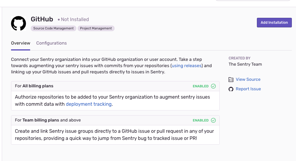 Github Integration · Issue 18907 · Getsentrysentry · Github