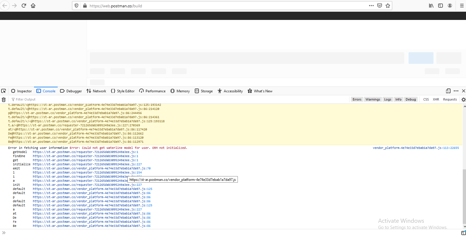 Postman web could not load https://web.postman.co/build · Issue #8814 ...