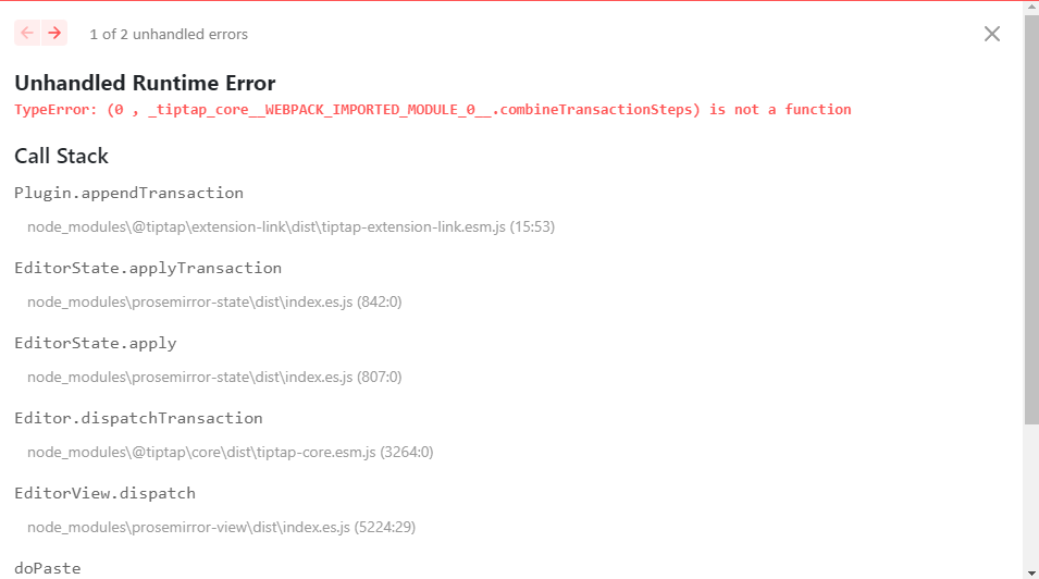 Error when link extension autolink is true. · Issue #2233 · ueberdosis/tiptap · GitHub
