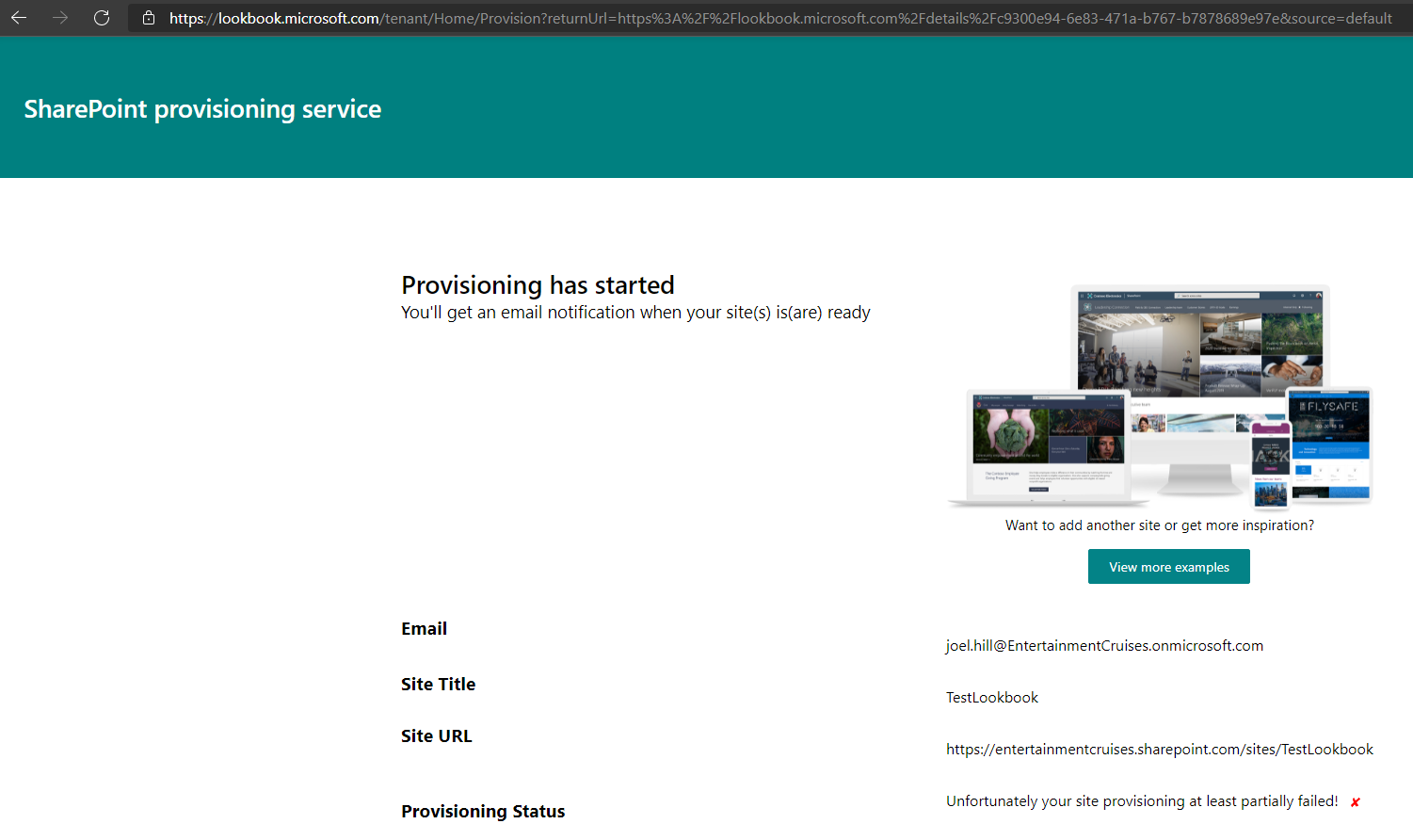 PnP Provisioning Failed · Issue #500 · SharePoint/sp-provisioning-service · GitHub