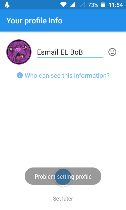 Can't Update My Profile Photo "problem setting profile" · Issue #8378 ...