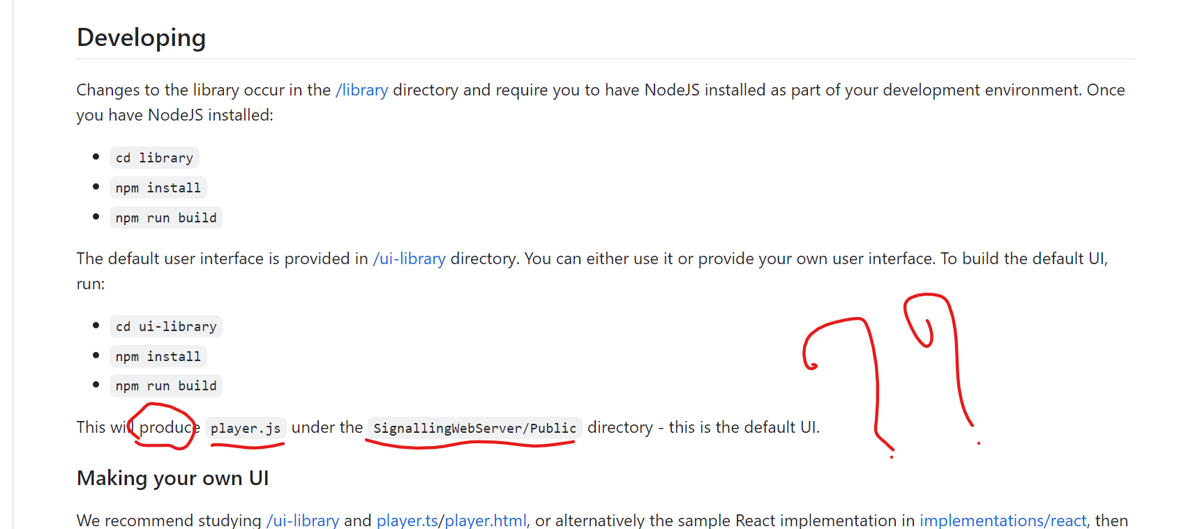 [BUG] - "npm run build" inside "ui-library " not producing any new "player.js" · Issue #297 ...