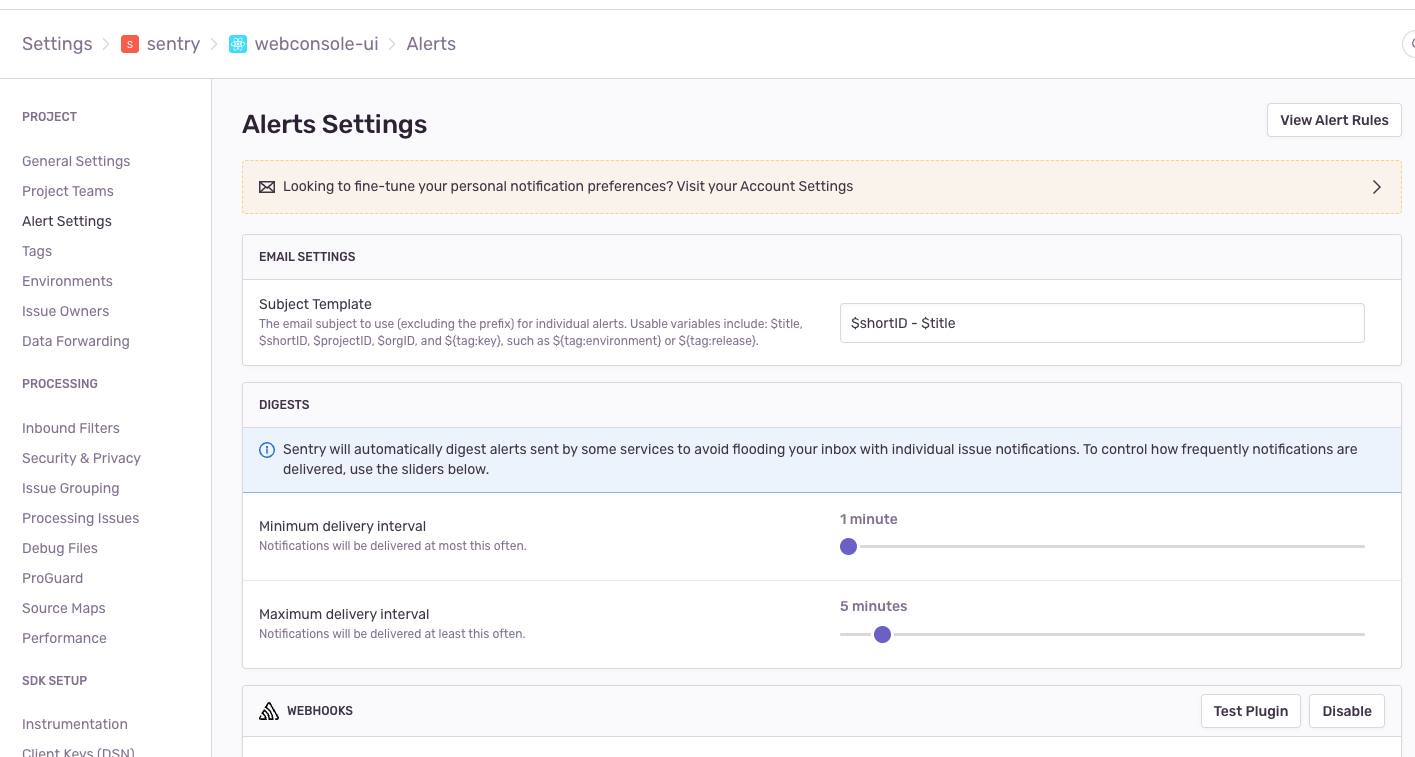 The alert was not triggered · Issue #1730 · getsentry/self-hosted · GitHub