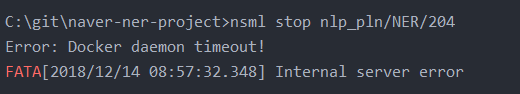 Docker Daemon Timeout 문의 · Issue 75 · Naver Nlp Challenge · Github