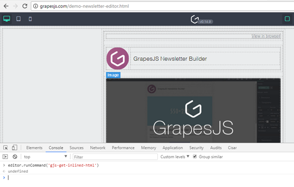 gjs-get-inlined-html returns undefined instead of editor content · Issue #1062 · GrapesJS ...