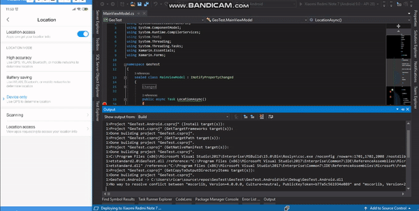 GeoLocation - Android 9 - GetLocationAsync doesn't return without a timeout · Issue #767 ...