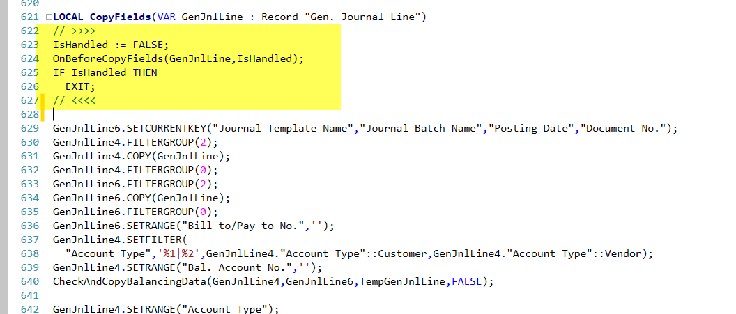 New Event - Codeunit 13 - Function CopyFields · Issue #10466 · microsoft/ALAppExtensions · GitHub