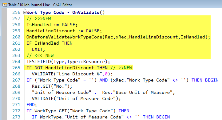 [Event Request] Table 210 - inside OnValidate Work Type Code · Issue #5544 · microsoft ...