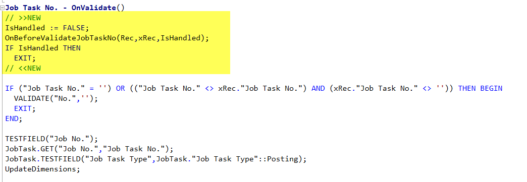 Table 210 Event Request Onvalidate Job Task No · Issue 7571 · Microsoftalappextensions 