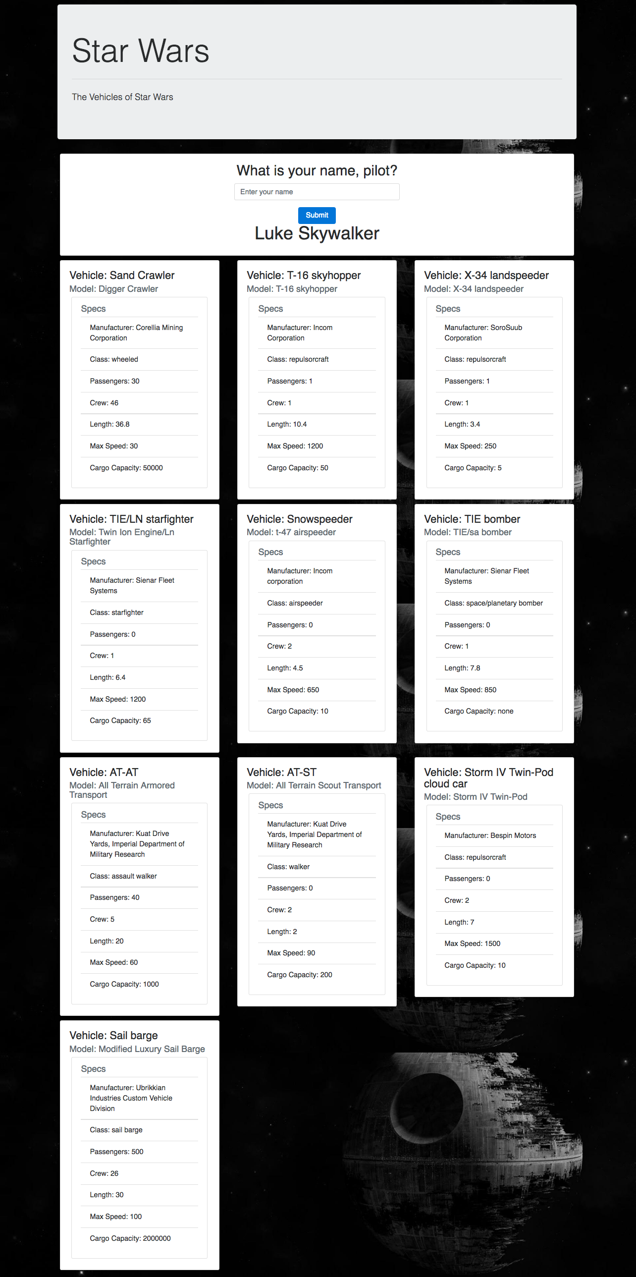 GitHub - MateenCode/StarWars-ReactJS: JavaScript, Components, React