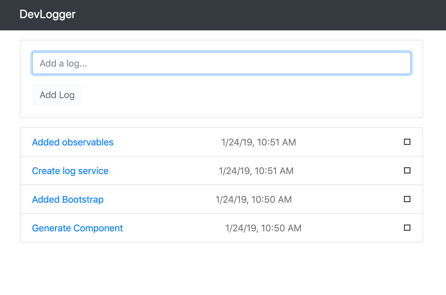 GitHub - MateenCode/DevLogger-AngularJS: A CRUD app for development logging