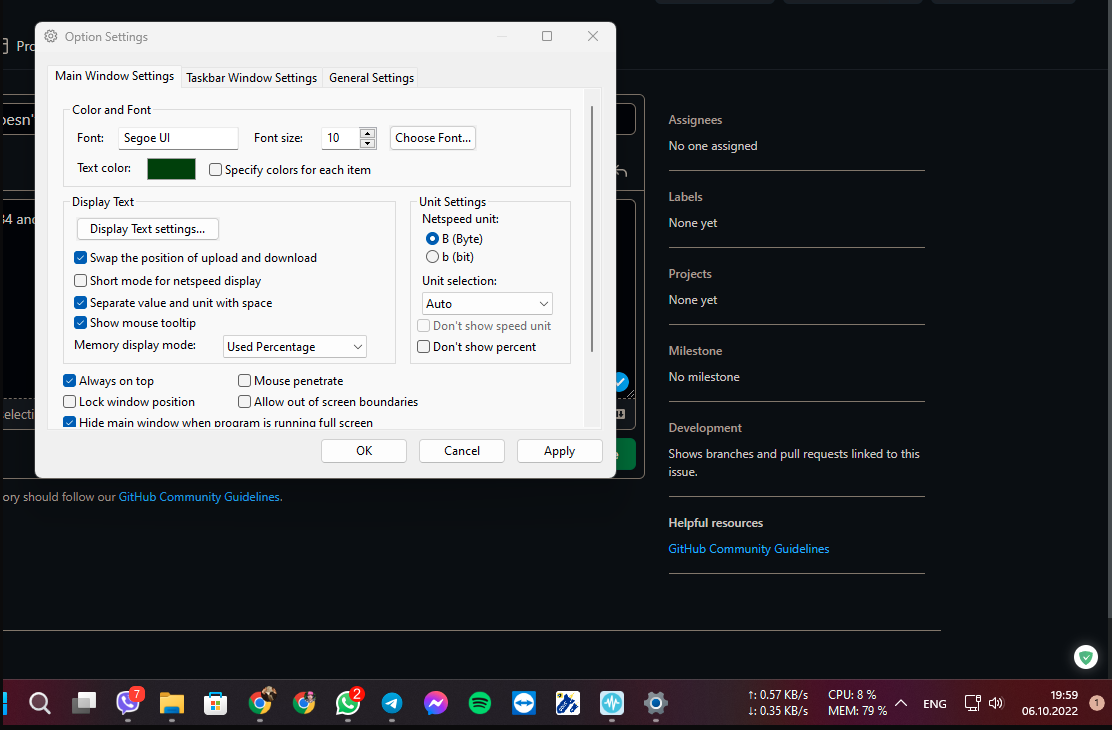 Swap Upload And Download Doesnt Work · Issue 1367 · Zhongyang219trafficmonitor · Github