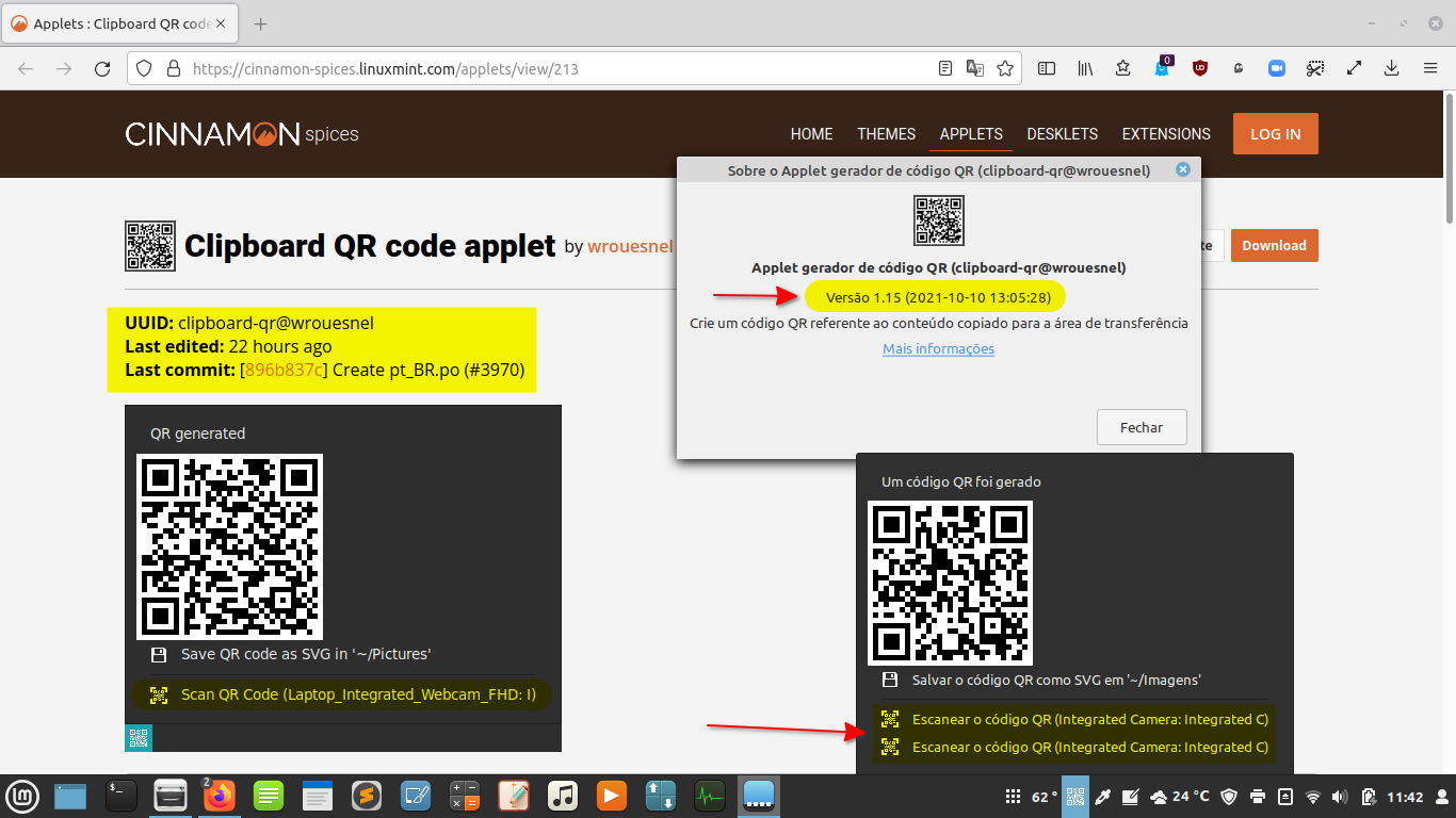 Bug In The Applet Menu Issue 3956 Linuxmint Cinnamon Spices