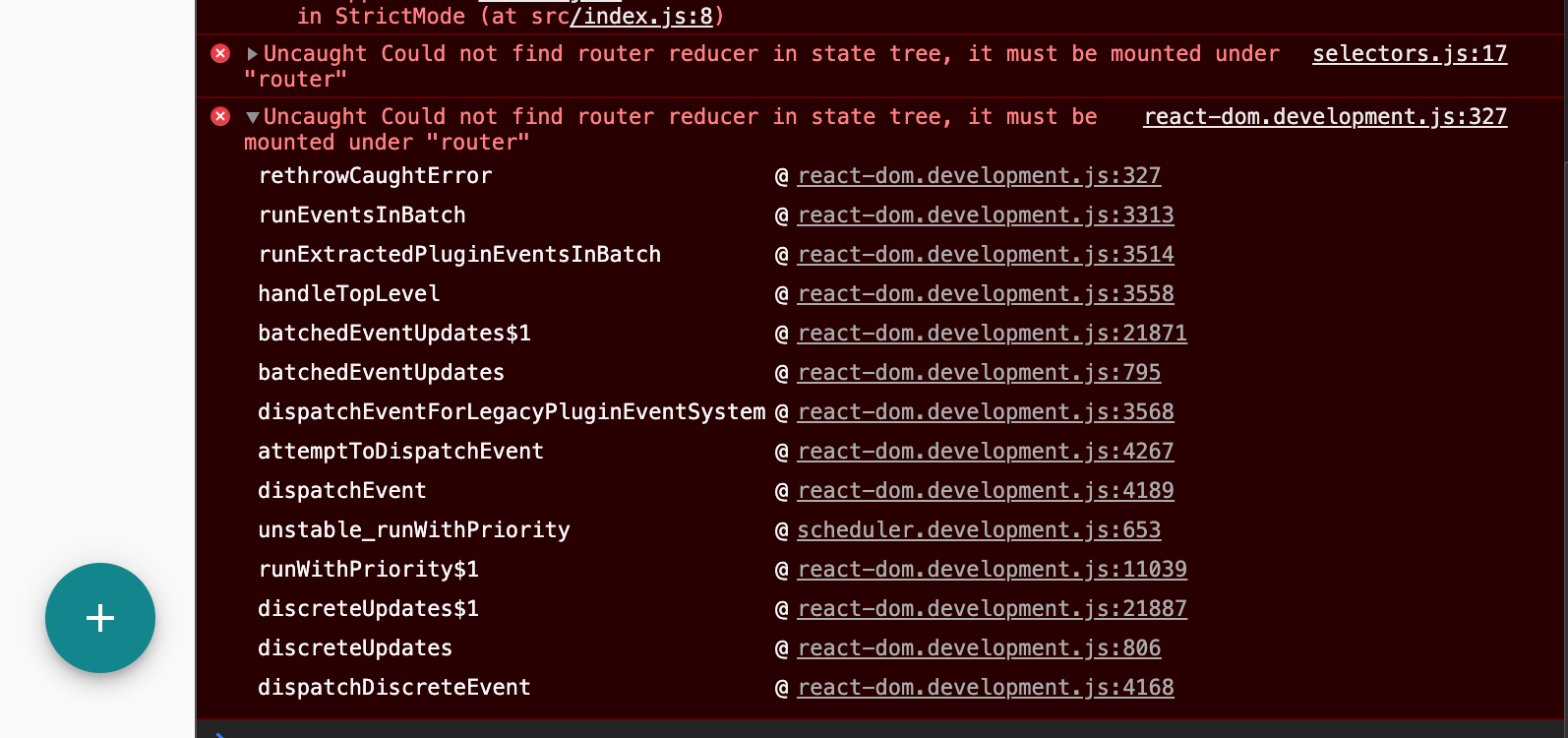 Upgrade from 3.5.3 to 3.9.3 causing router reducer error · Issue #5397 · marmelab/react-admin ...