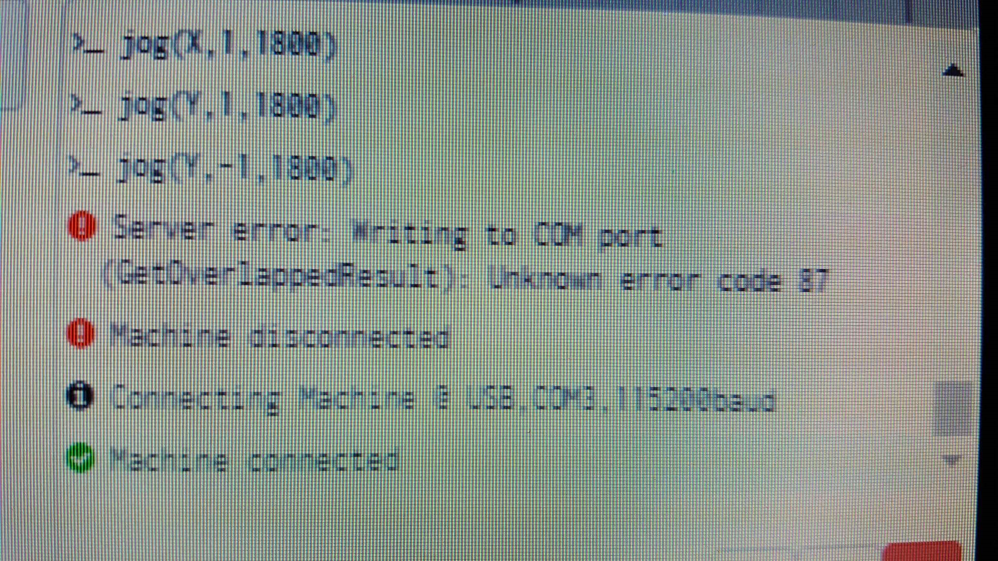 "Unknown Error Code 87" While connected to C3D via LW4 will disconnect ...