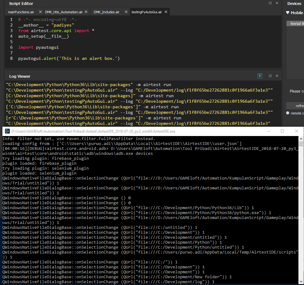 Add Custom Path Of Syspath Didnt Work · Issue 237 · Airtestproject
