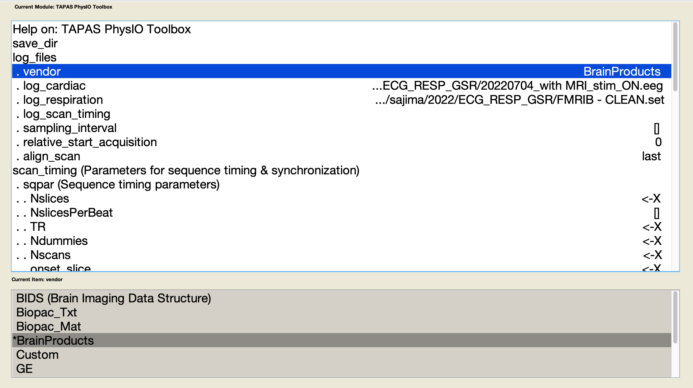 How to apply BrainProducts data to PhysIO Toolbox · Issue #202 · translationalneuromodeling ...