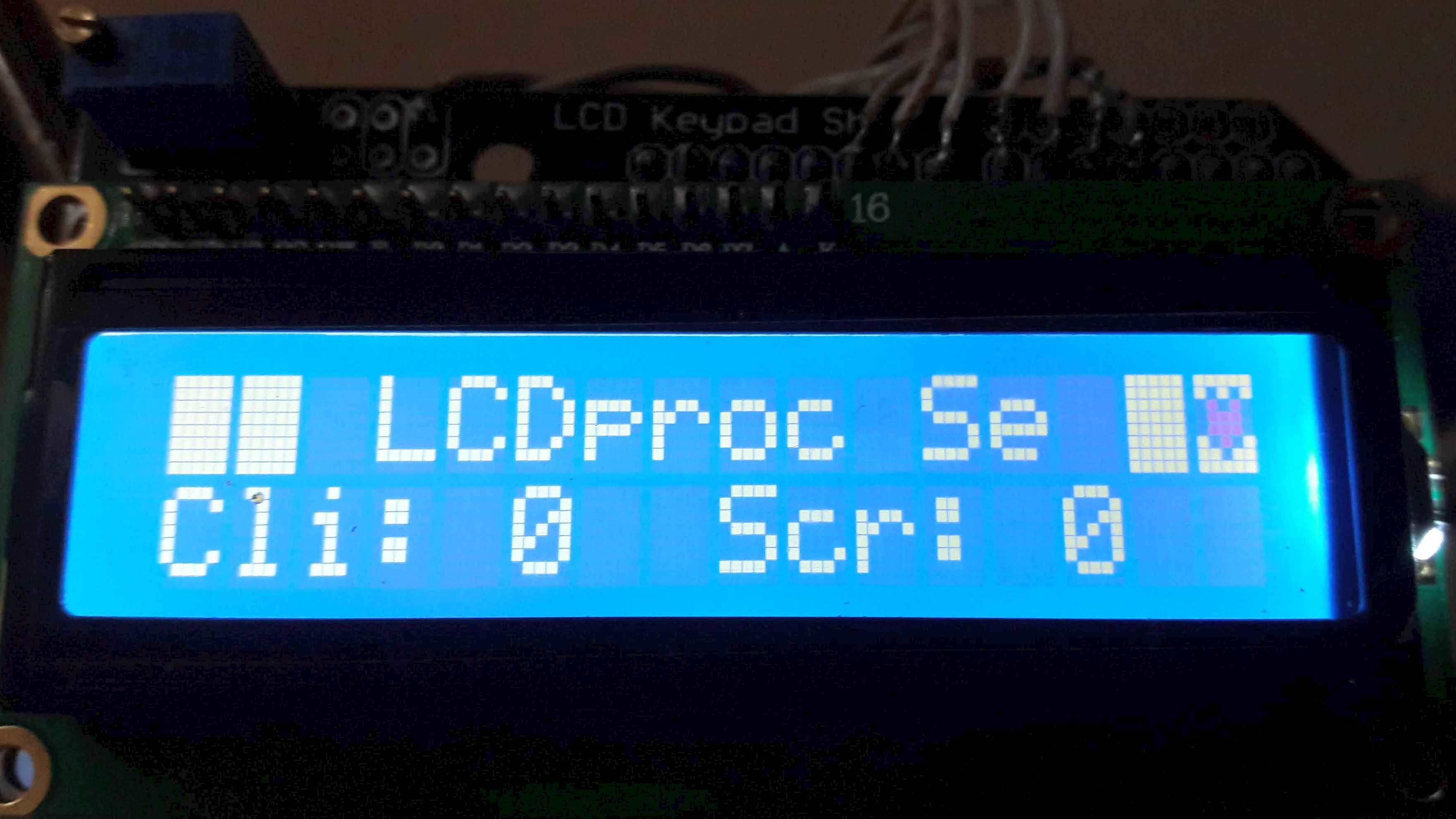 Stuck at LCDproc Server screen with Cli: 0 · Issue #153 · lcdproc ...
