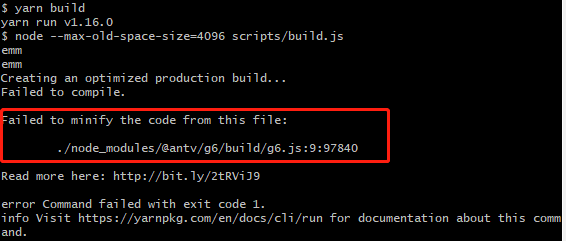 在react项目中使用@antv/g6，在执行build命令打包时报错 · Issue #1237 · antvis/G6 · GitHub